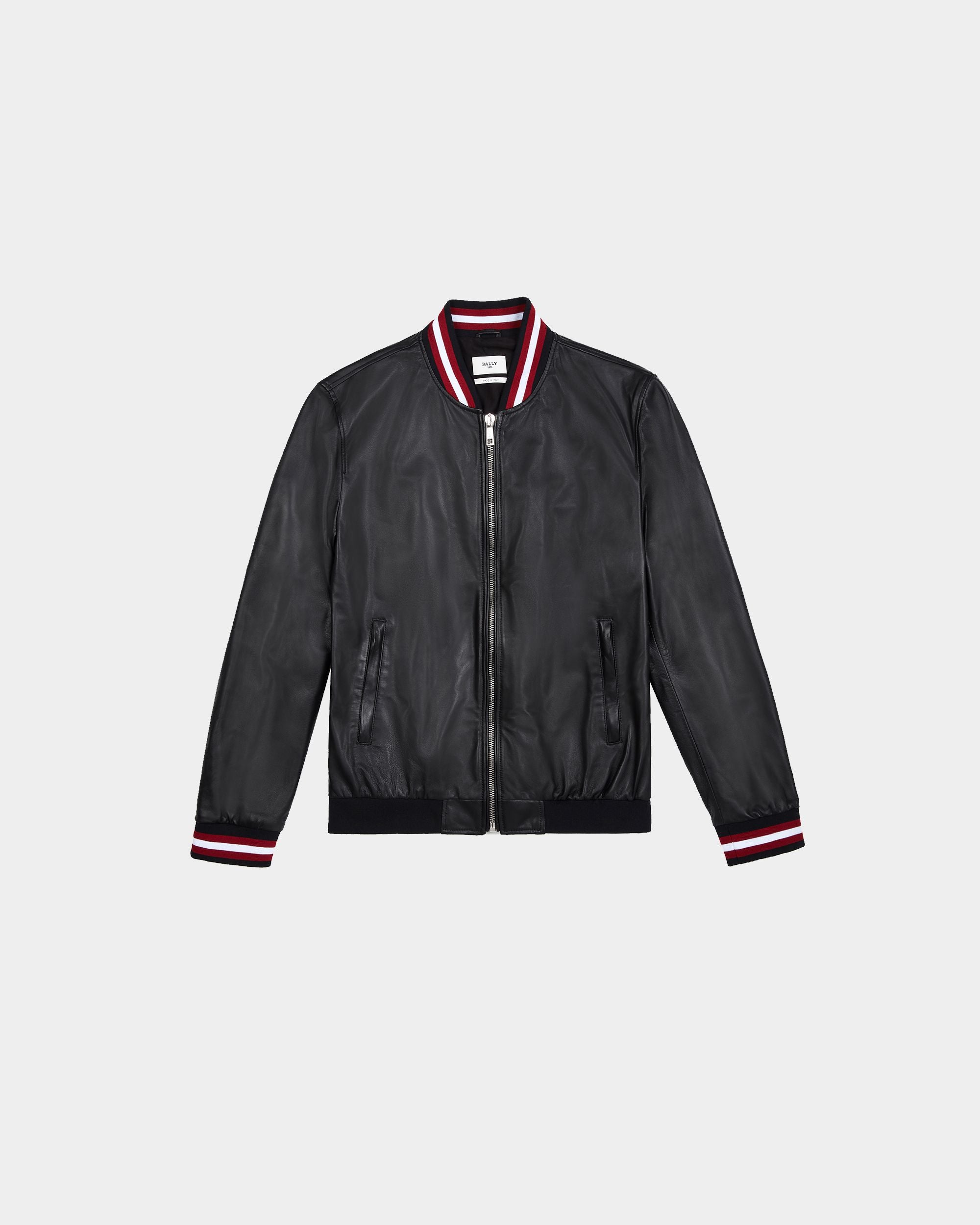 Men's Men's Black Leather Jacket | Bally