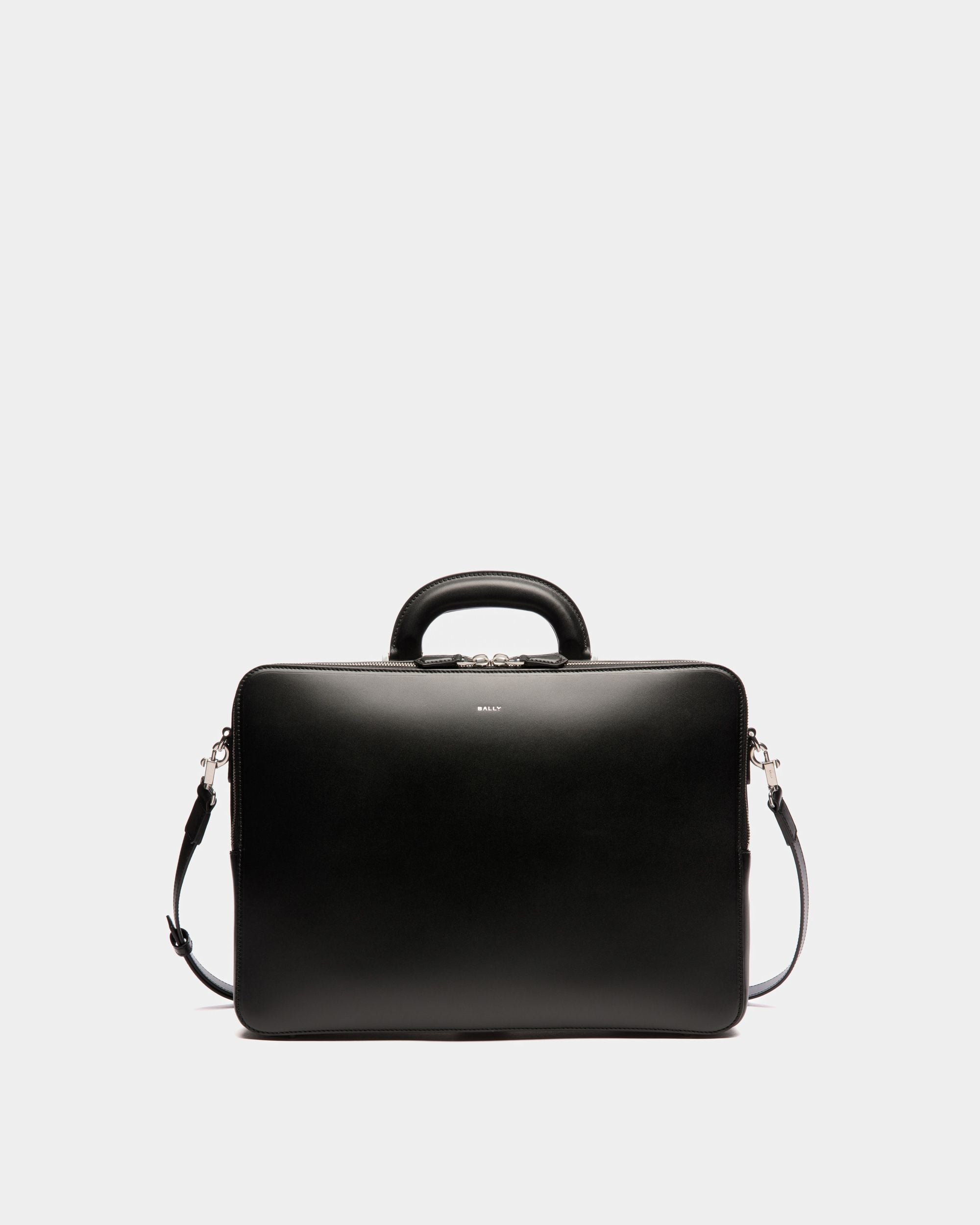 Men's Busy Bally Briefcase in Black Leather | Bally