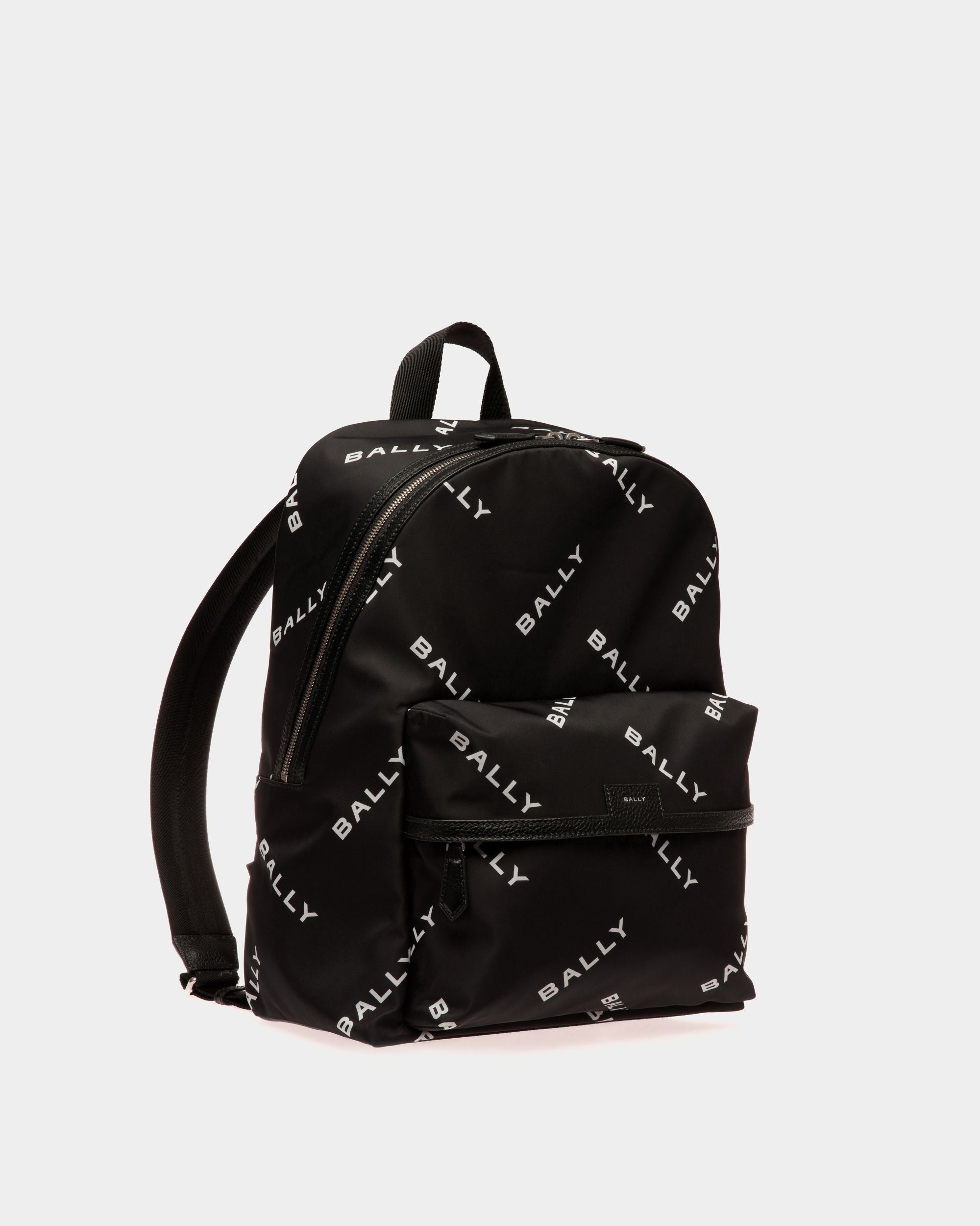 Men's Code Backpack In Black Nylon | Bally