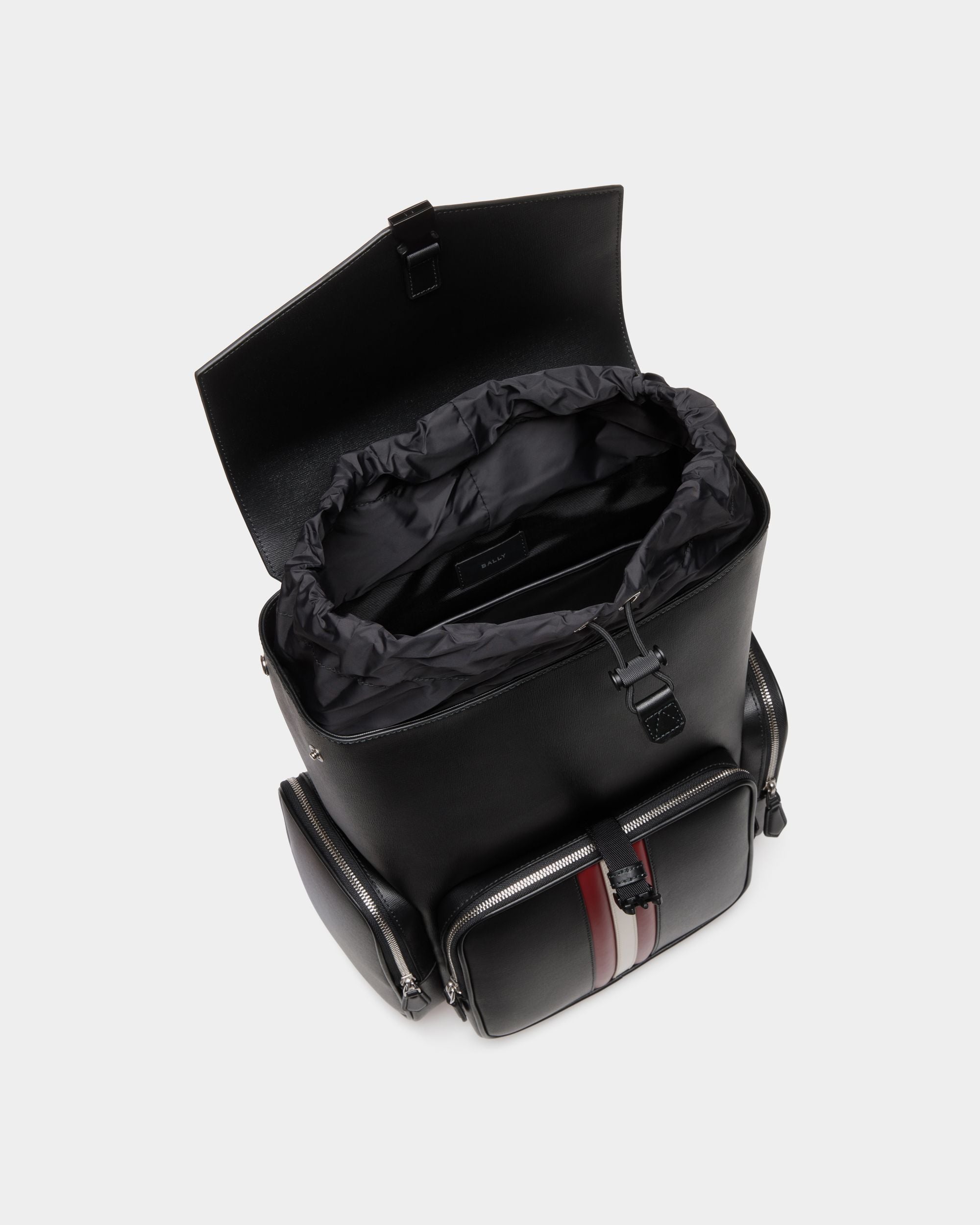 Men's Mythos Backpack in Black Recycled Leather | Bally