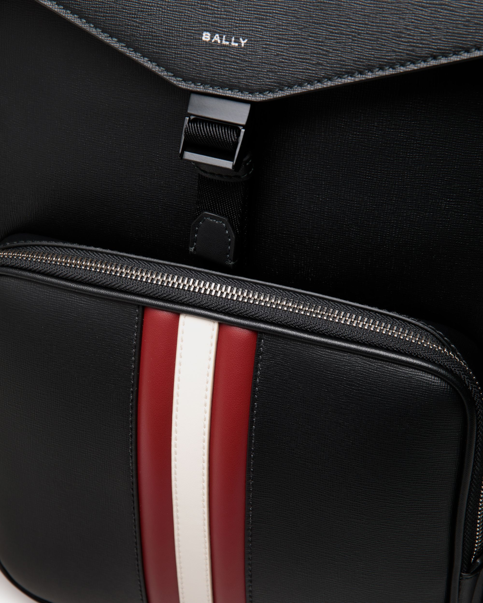 Men's Mythos Backpack in Black Recycled Leather | Bally
