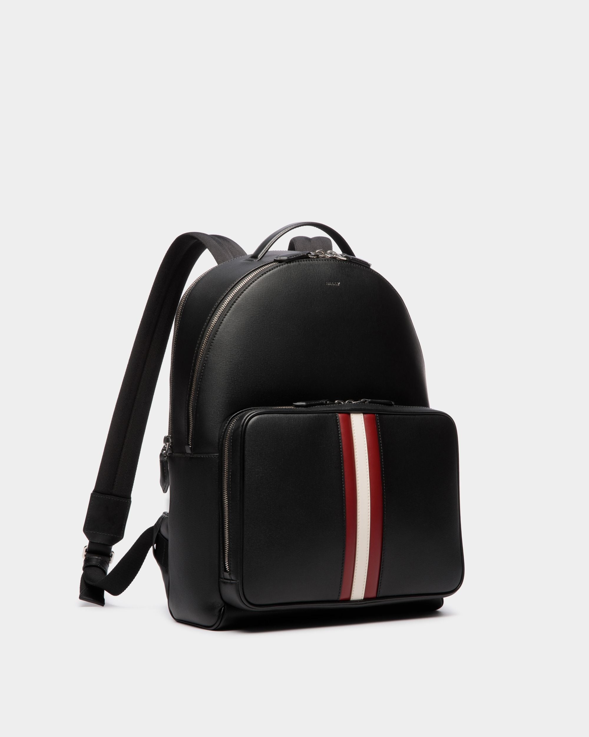 Men's Mythos Backpack In Black Recycled Leather | Bally