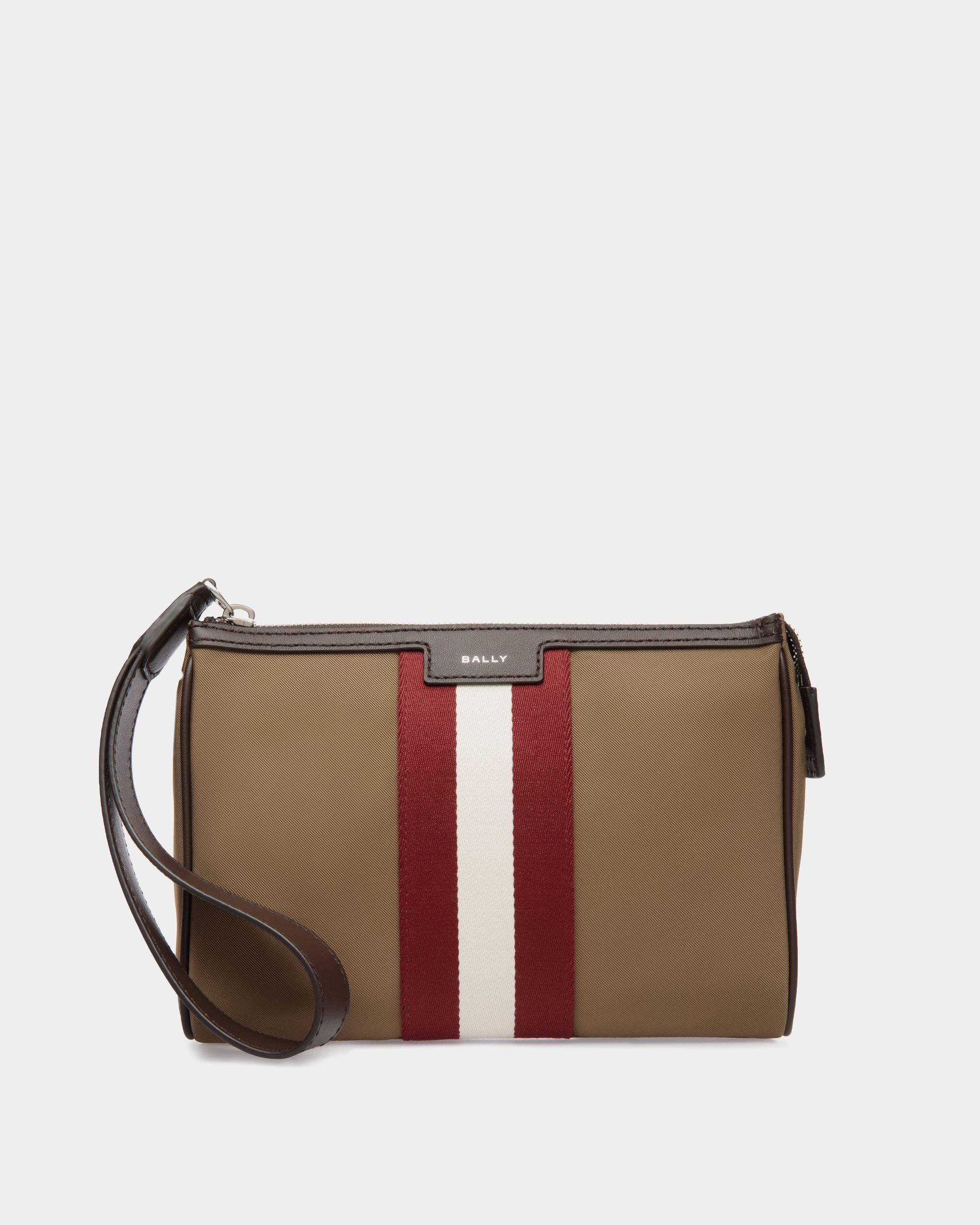 Men's Code Pouch in Camel Nylon | Bally