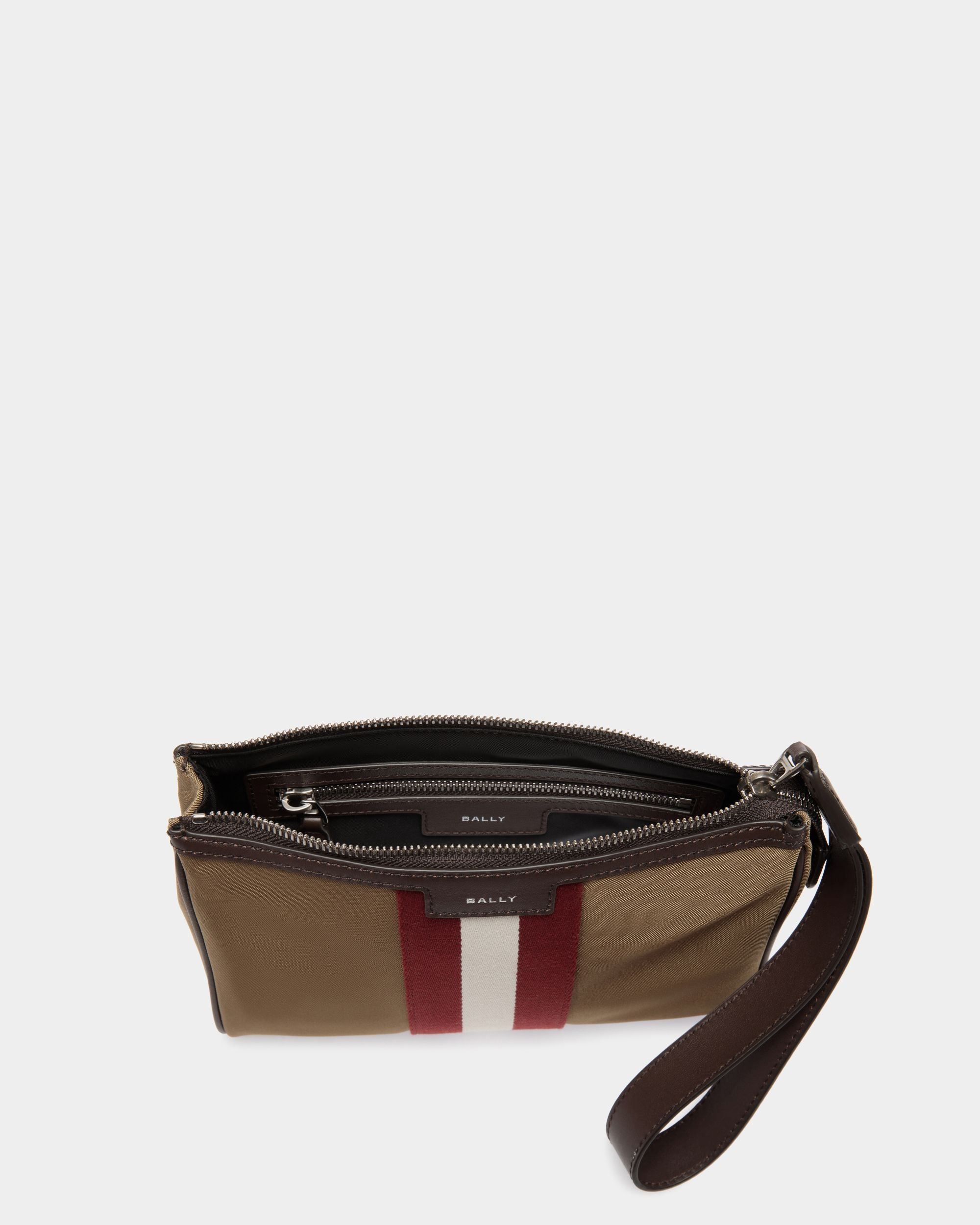 Men's Code Pouch in Camel Nylon | Bally