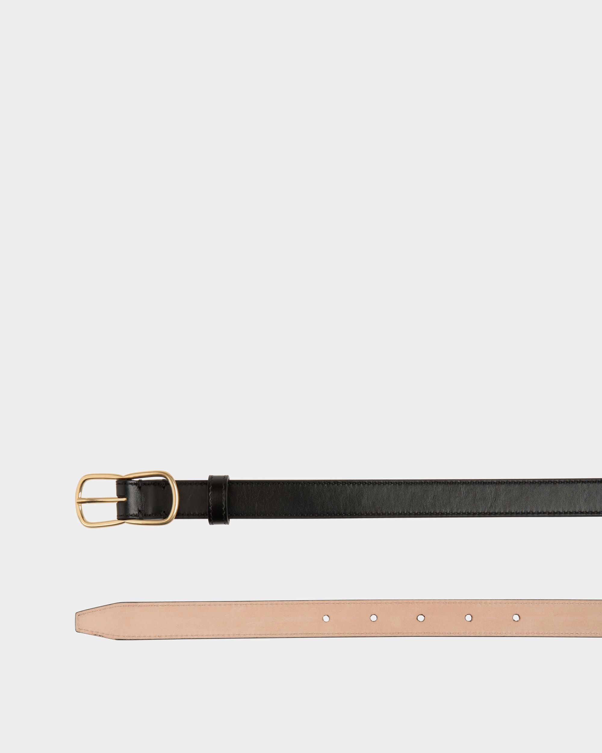 Men's Loto 20mm Belt in Black Leather | Bally
