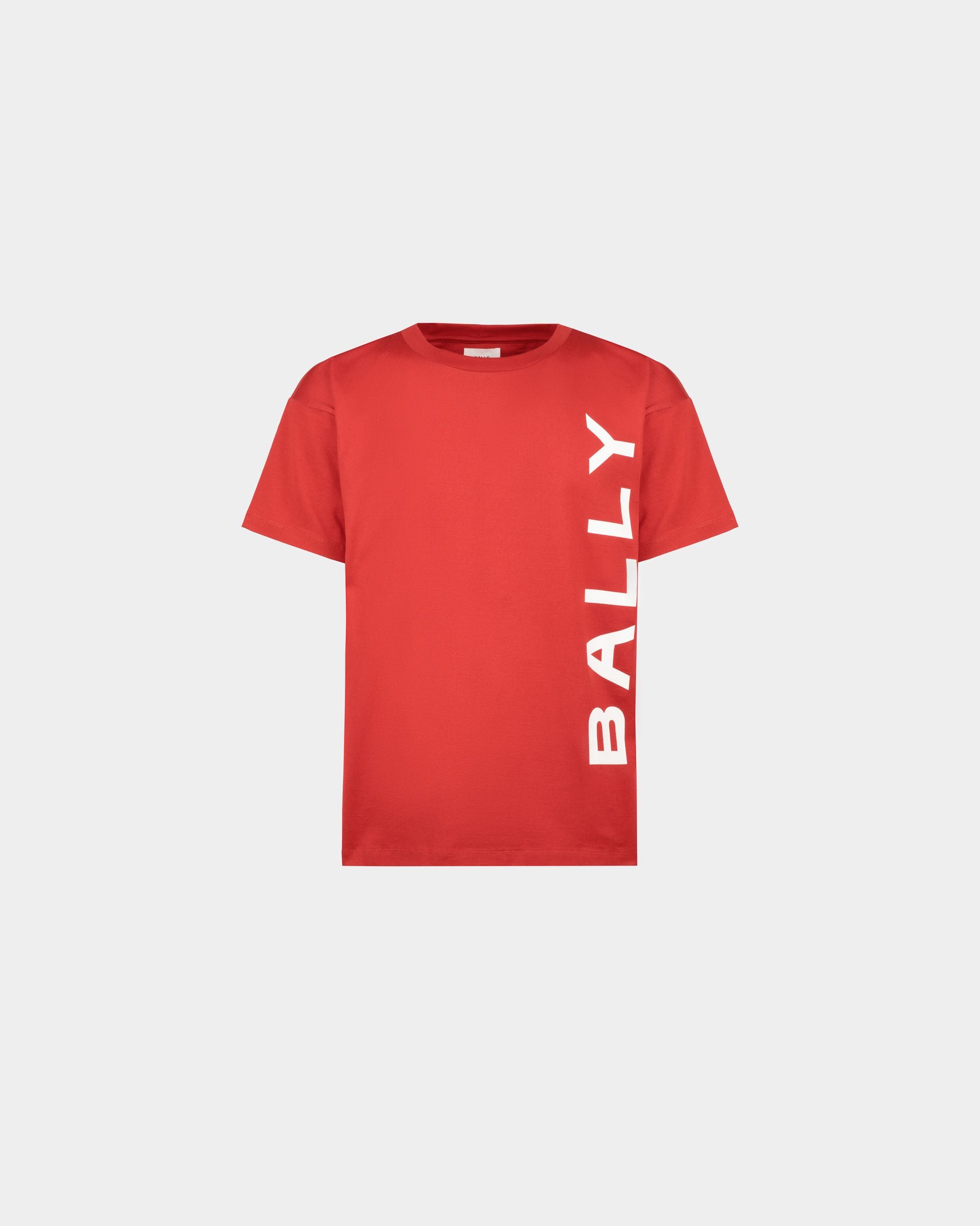 Men's T-Shirt in Red Cotton | Bally