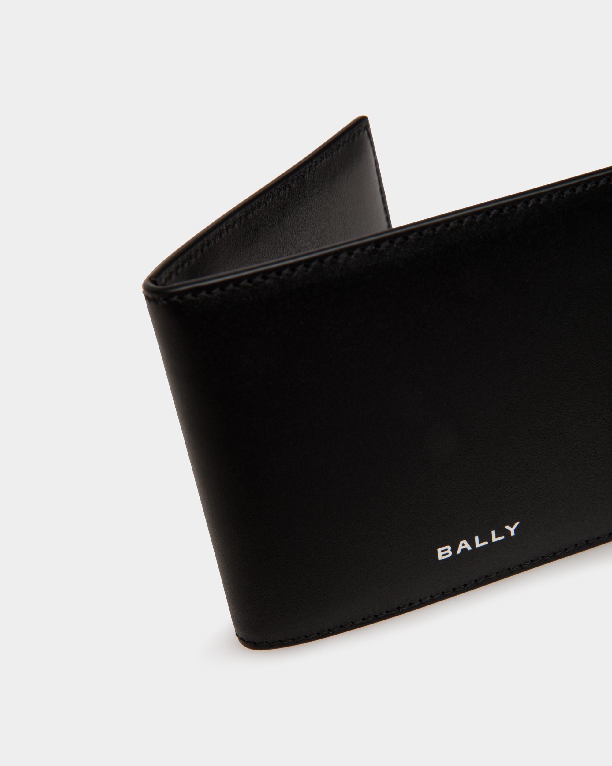 Men's Busy Bally Bifold Wallet in Black Leather | Bally