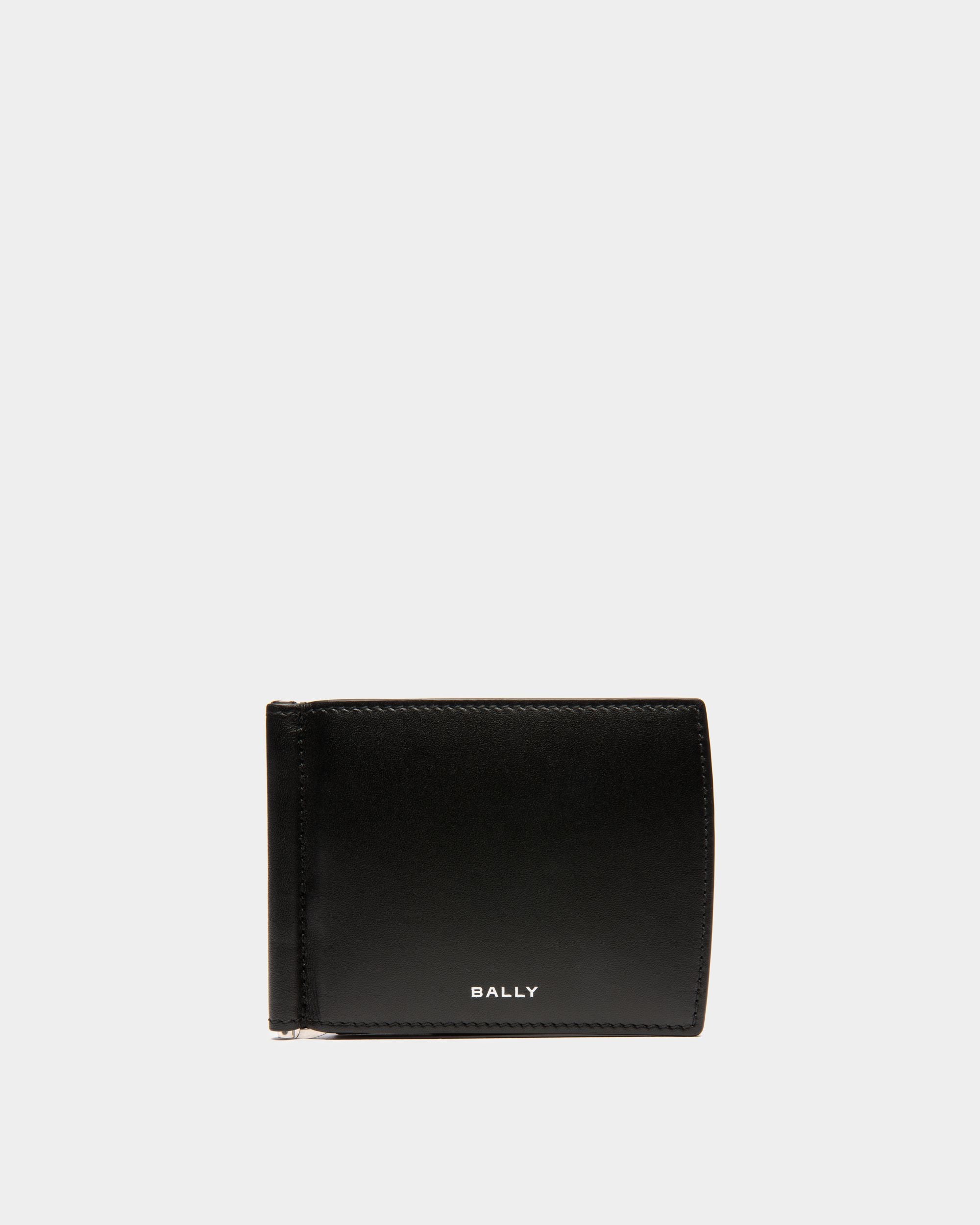 Men's Busy Bally Bifold Wallet in Black Leather | Bally
