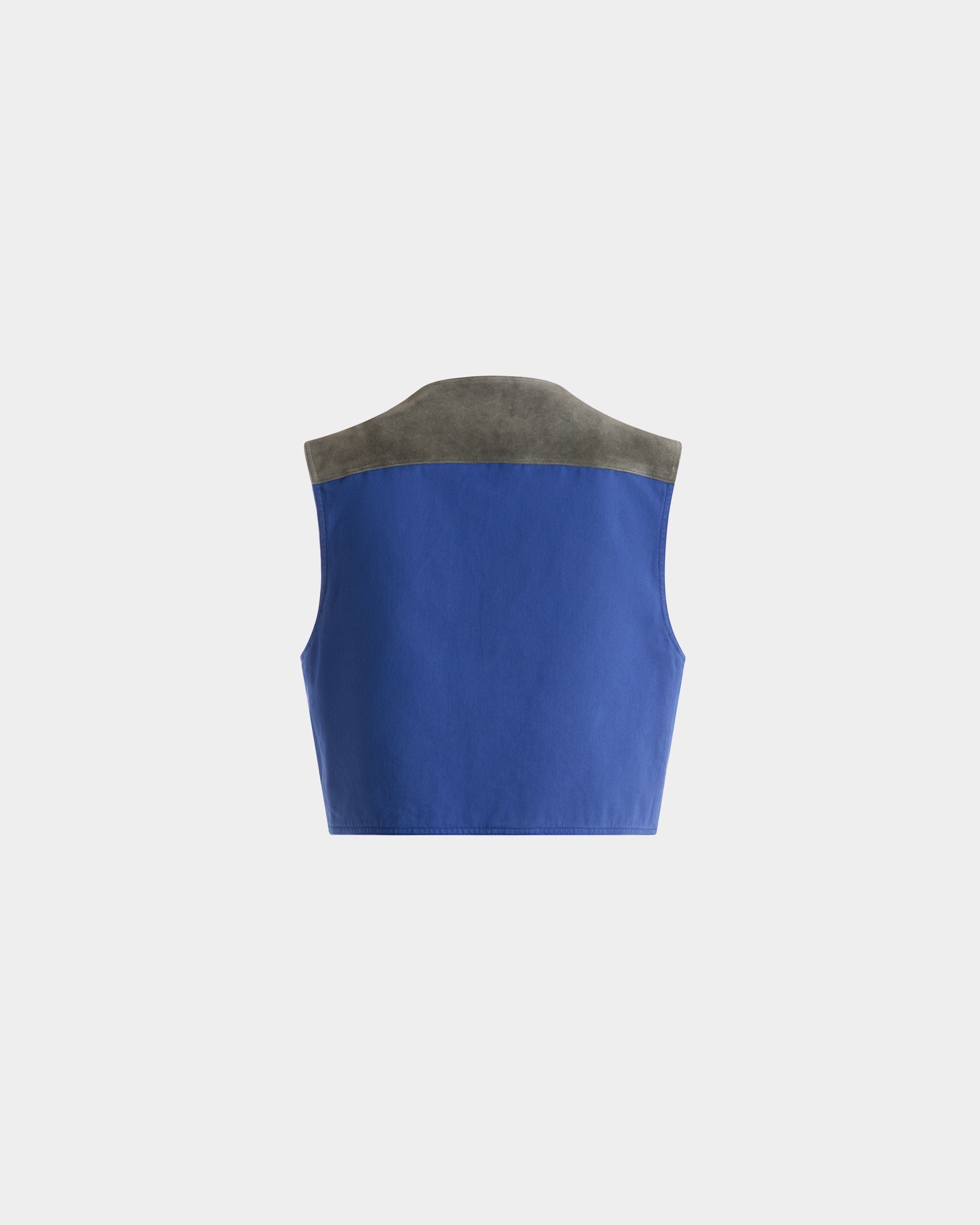 Men's Vest in Blue Cotton | Bally