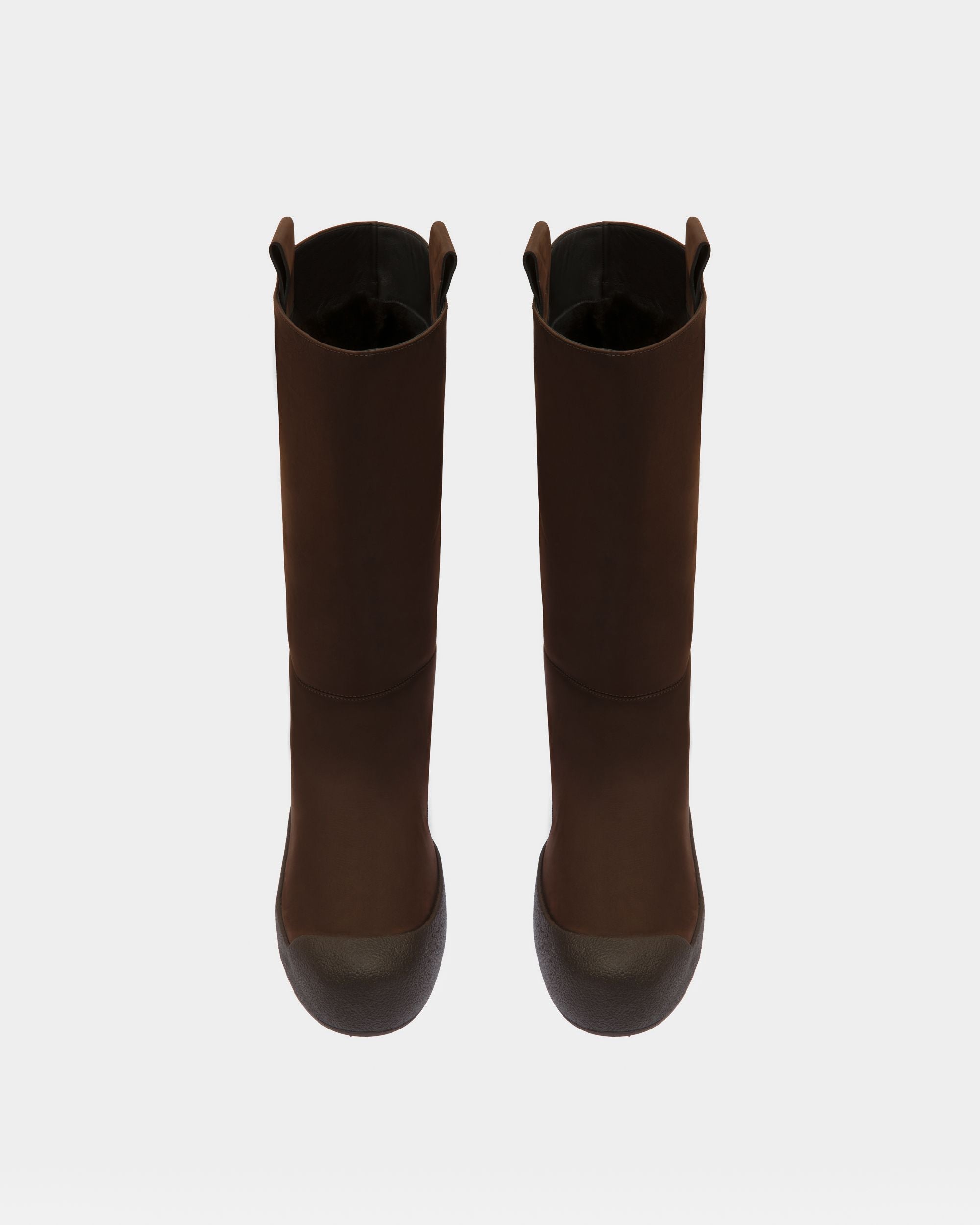 Men's Curling Collection Boot in Ebano Nubuck | Bally