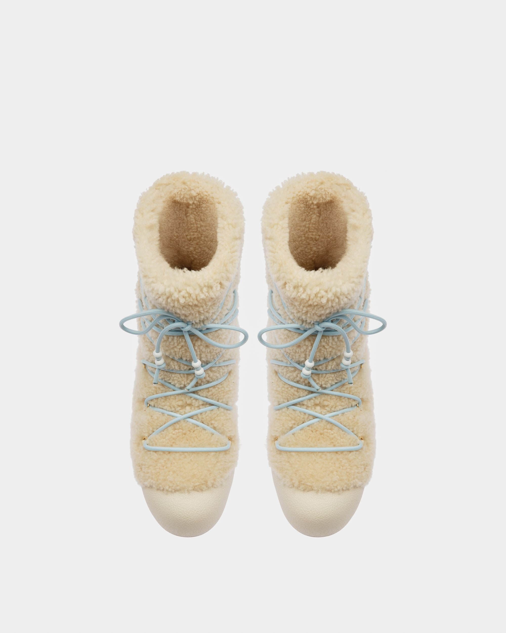 Men's Curling Collection Boot in Natural Shearling | Bally