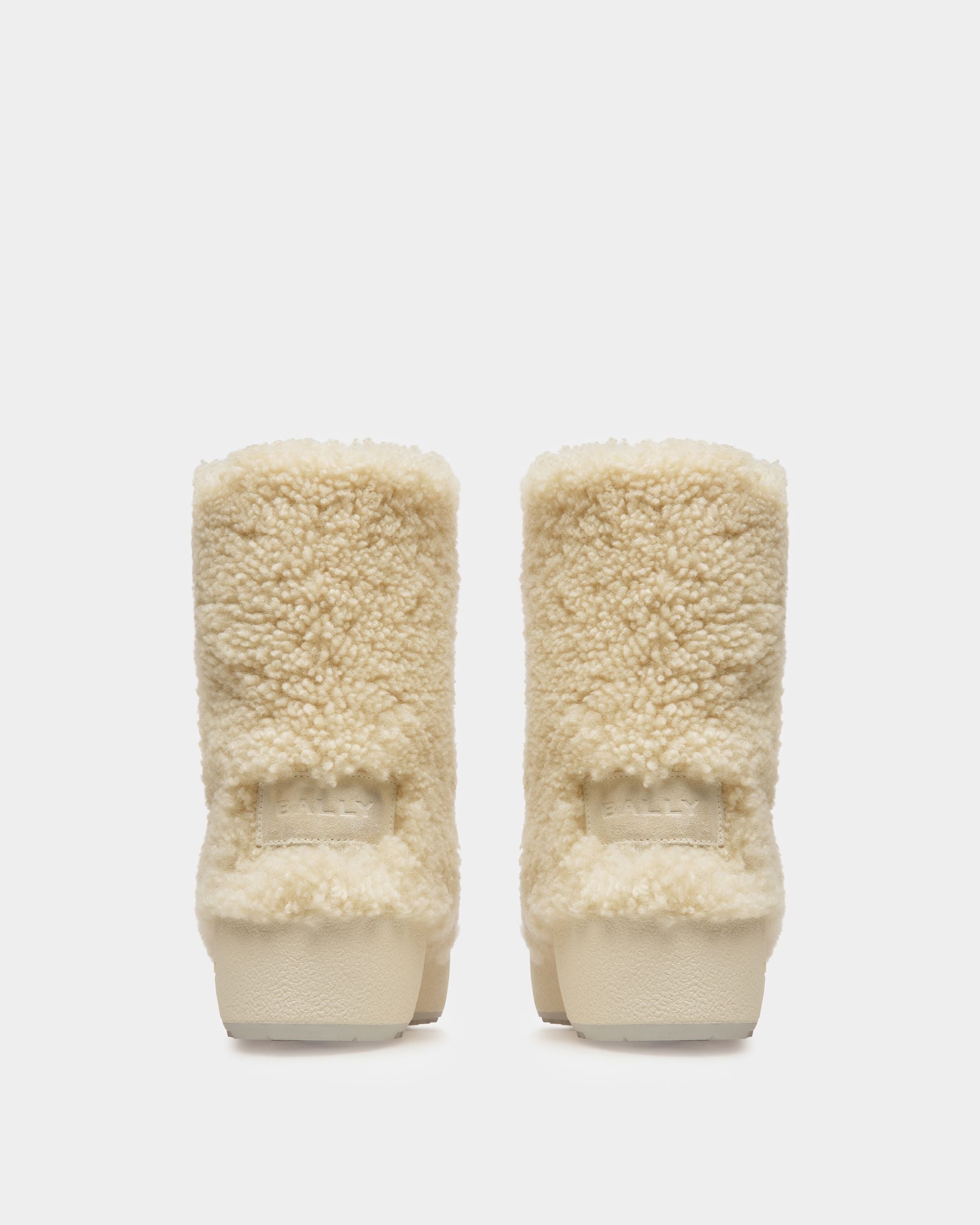 Men's Curling Collection Boot in Natural Shearling | Bally