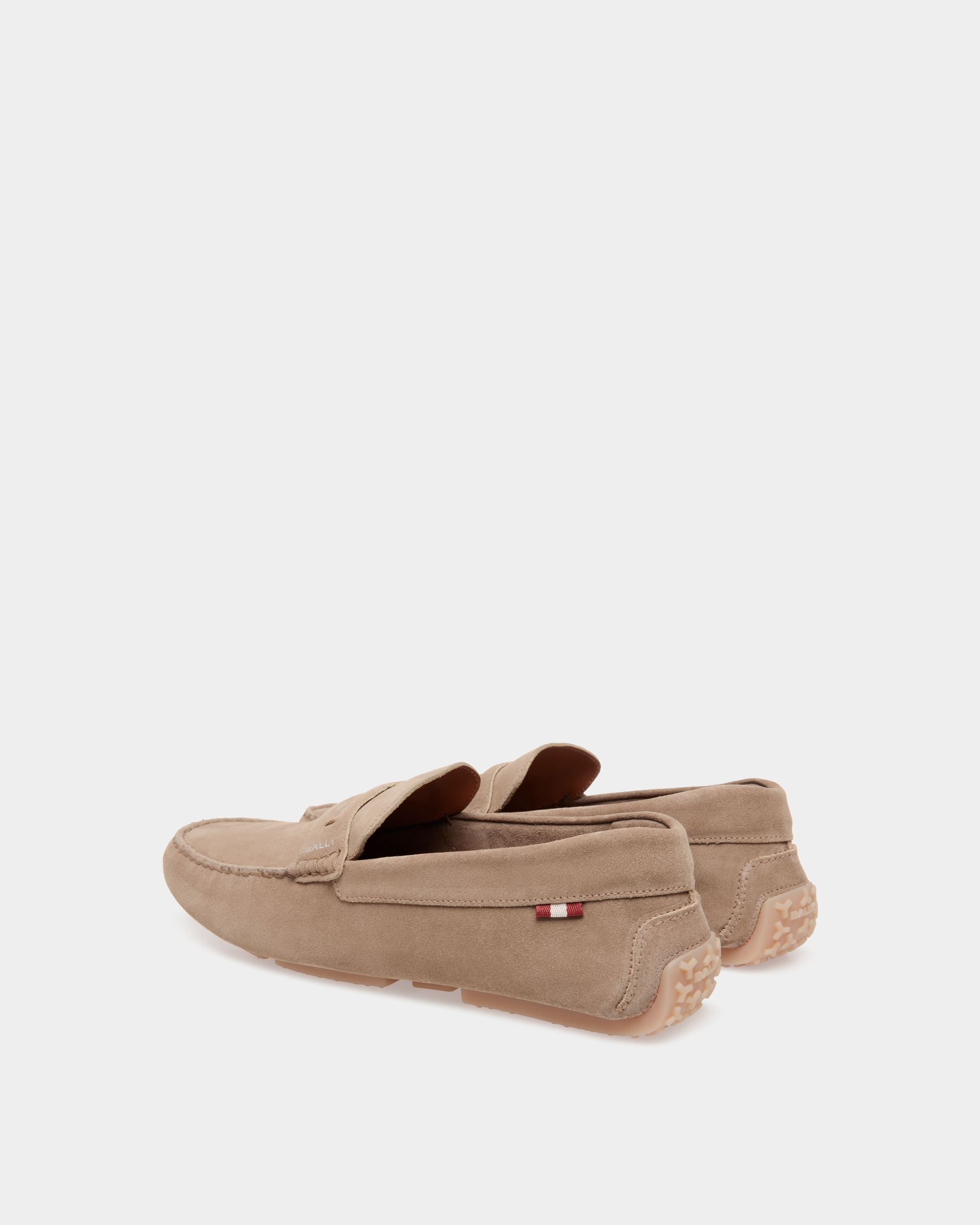 Men's Pilot Driver in Taupe Suede | Bally