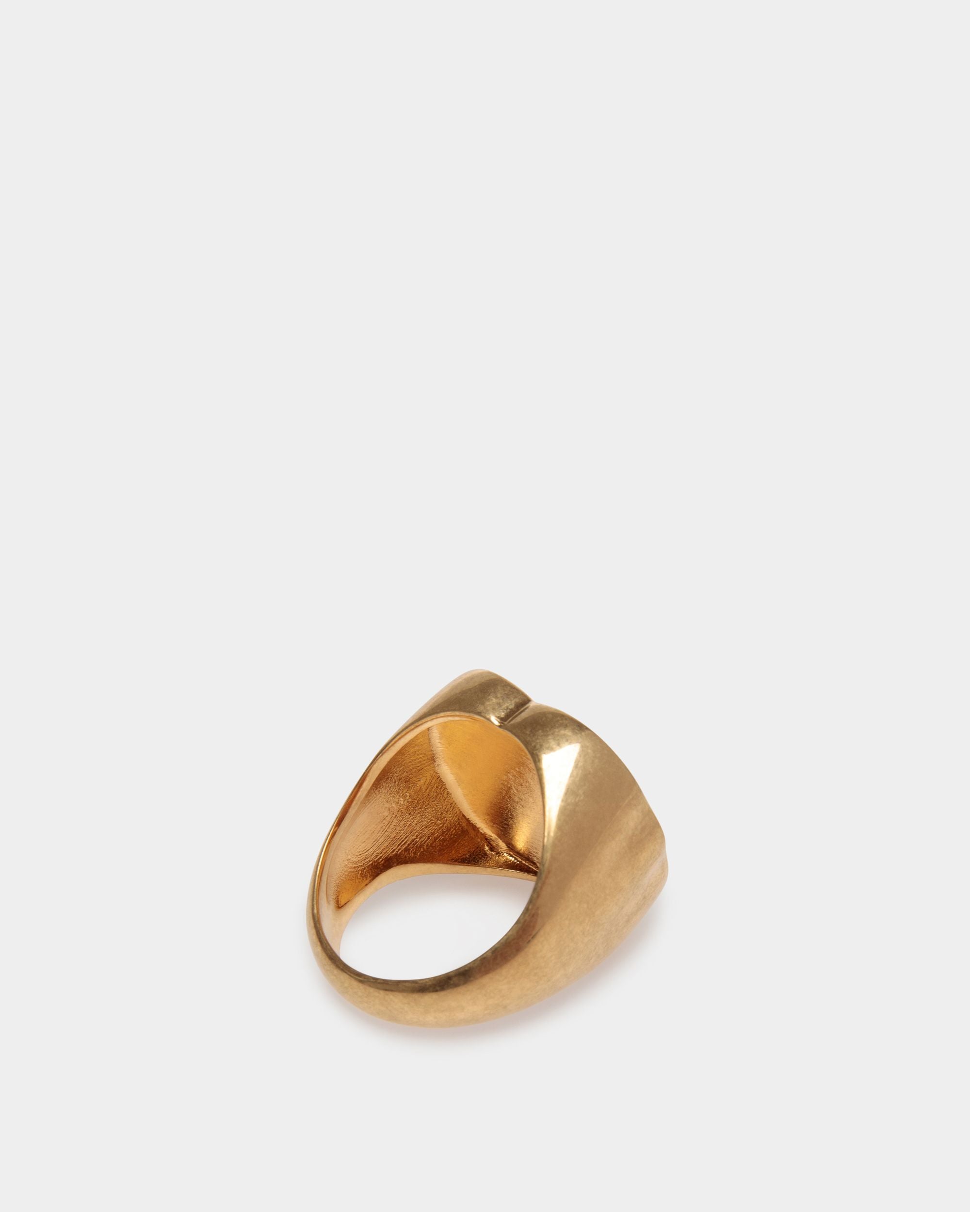 Women's Emblem Ring in Gold Eco Brass | Bally