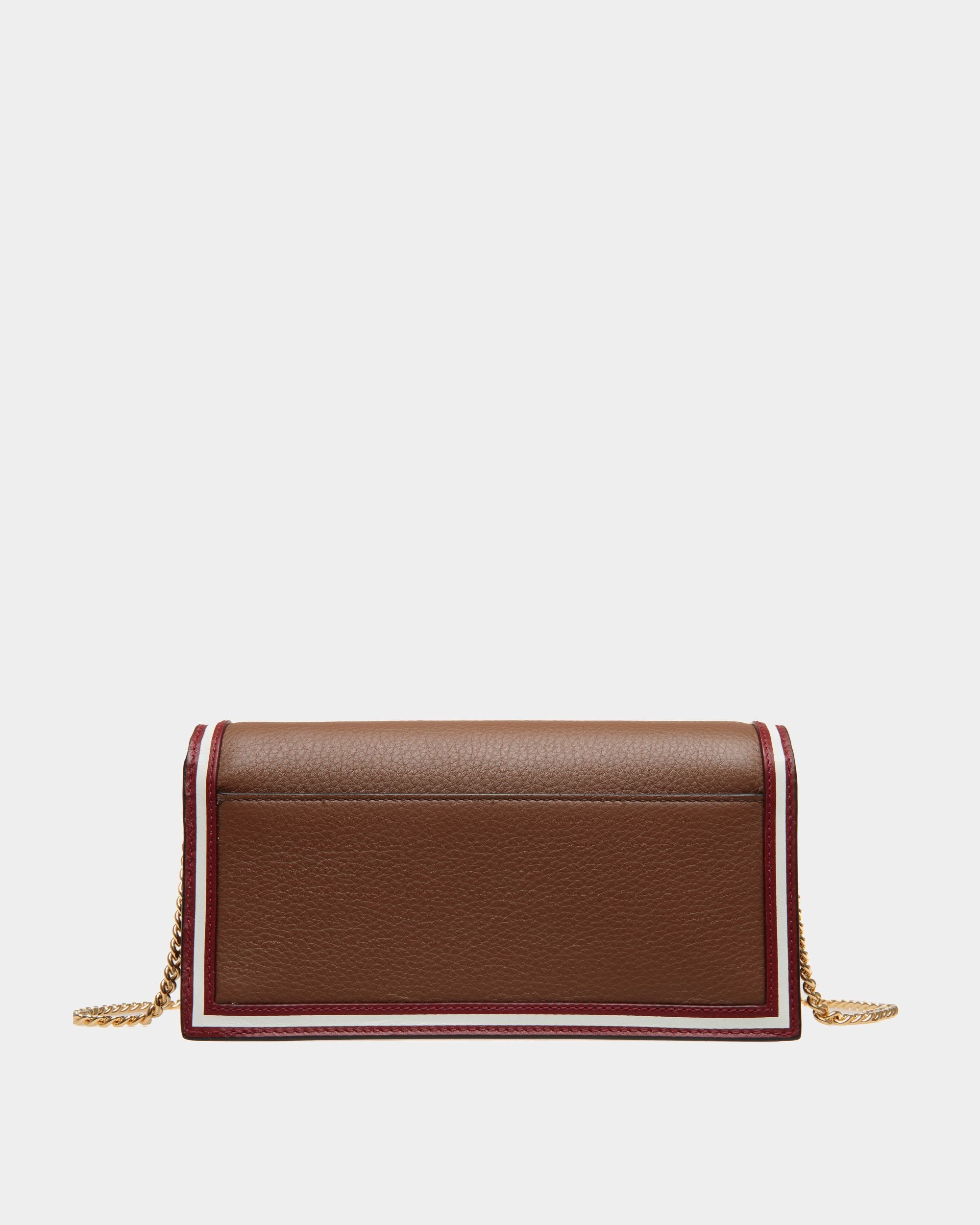 Women's Code Wallet On A Chain In Brown Leather | Bally