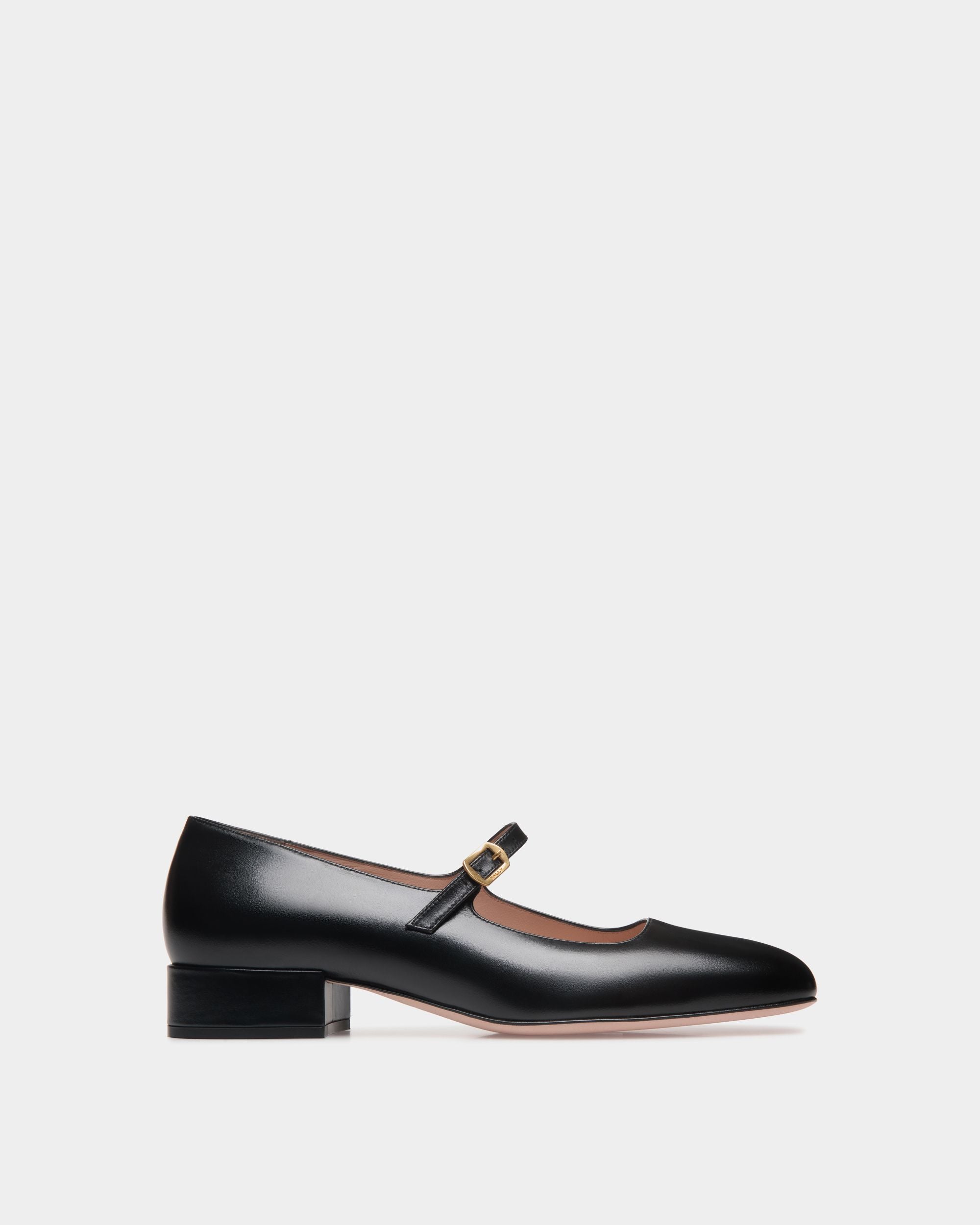 Women's Ballyrina Pump in Black Leather | Bally