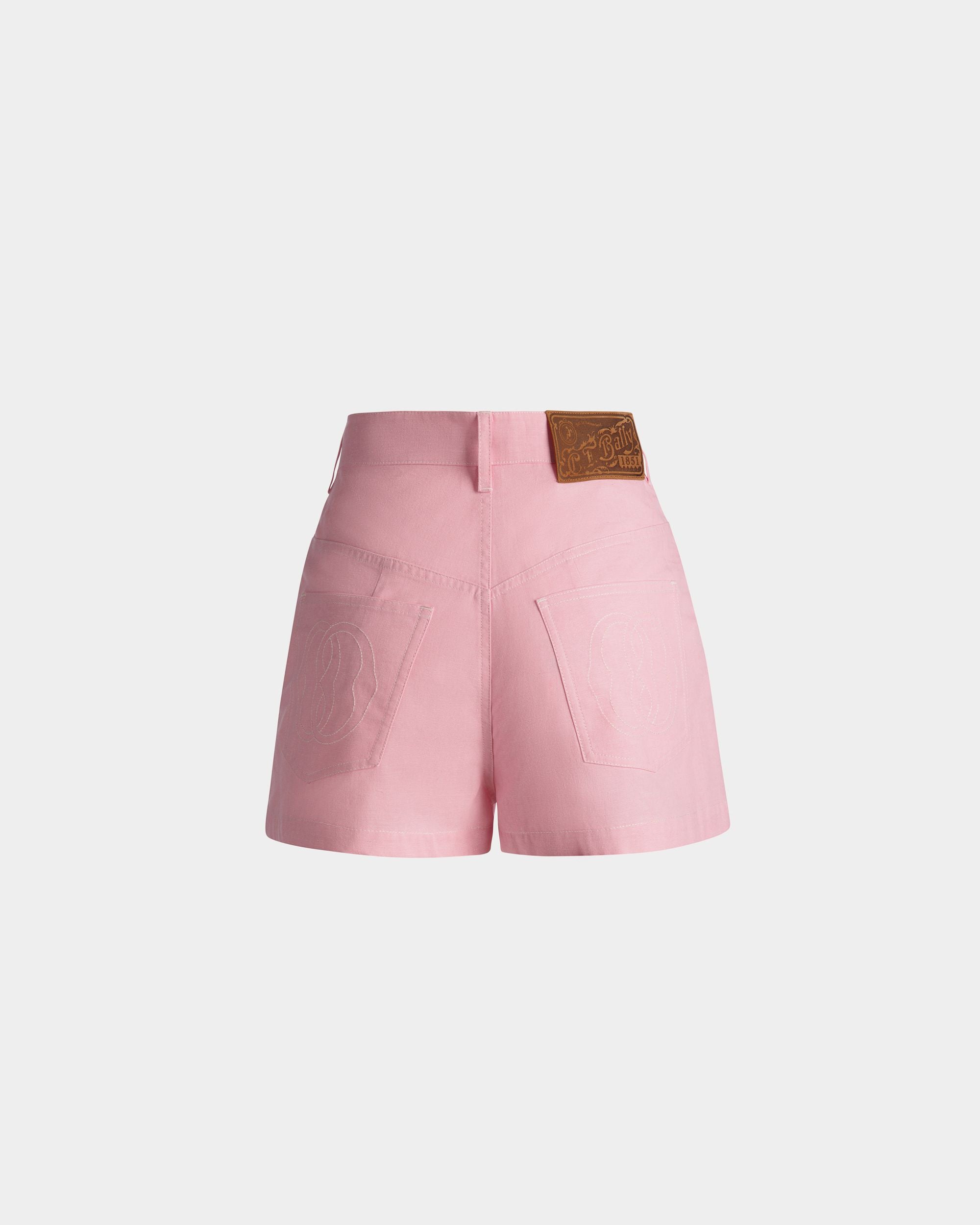 Women's Shorts in Pink Cotton Denim | Bally